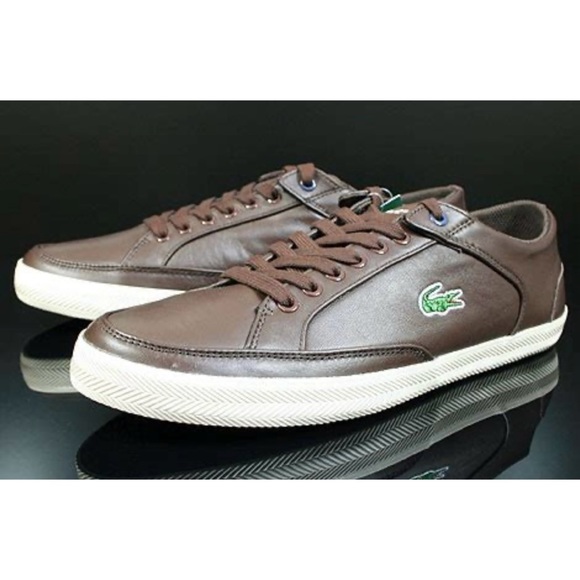 Lacoste | Shoes | Lacoste Mens Haneda Ci Spm Lth Dark Brown Leather Sneakers Size | Poshmark